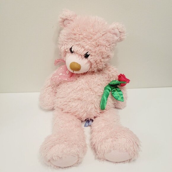 First & Main | Toys | First Main Tickled Pink V275 Teddy Bear Red Rose ...